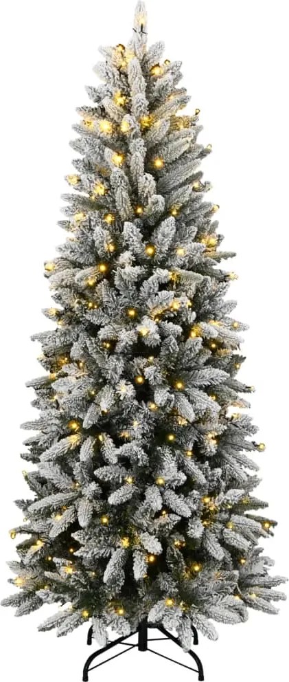 Umělý vánoční stromek s 300 LED a sněhem 180 cm 3315765