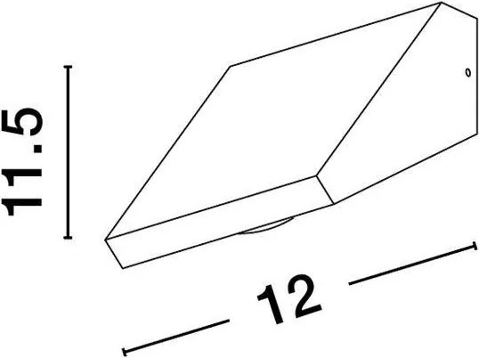 NV 9492620 Venkovní nástěnné svítidlo PARRIS antracitový hliník a čiré sklo LED 8.6W 3000K 220-240V 101st. IP65 - NOVA LUCE