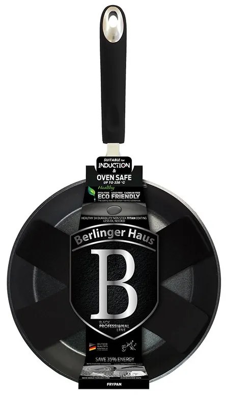 BERLINGERHAUS Pánev s titanovým povrchem 20 cm Black Professional Line BH-6115