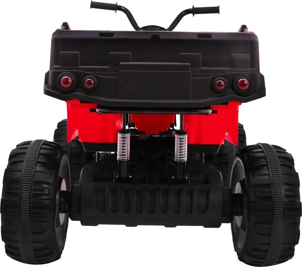 Ramiz Dětská čtyřkolka XL ATV 2,4 GHz na baterie červená na dálkové ovládání + pohon 4x4 + nosič zavazadel + pomalý start + EVA + LED a zvuky