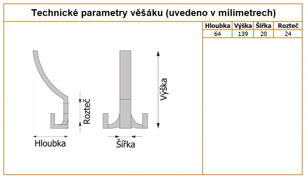 In-Design Nábytkový věšák April imitace nerezi velký