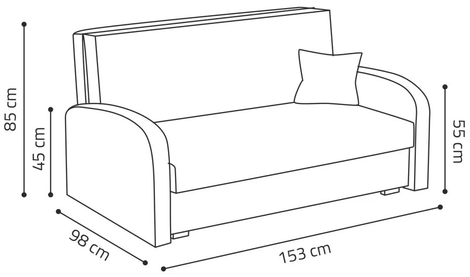 FN Rozkládací křeslo Vivian Gold III - Aragon 20