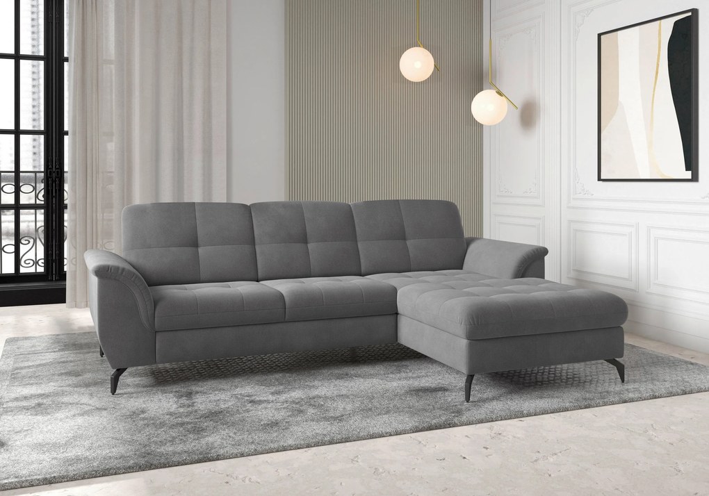 XXXLutz ROHOVÁ SEDAČKA, textil, šedá Sit & More - Sedací soupravy - 000144013317