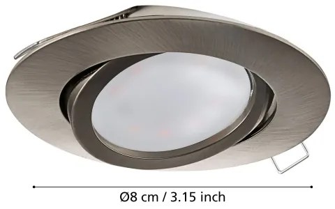 Eglo 31689 - SADA 3x LED Podhledové svítidlo TEDO 3xGU10-LED/5W/230V