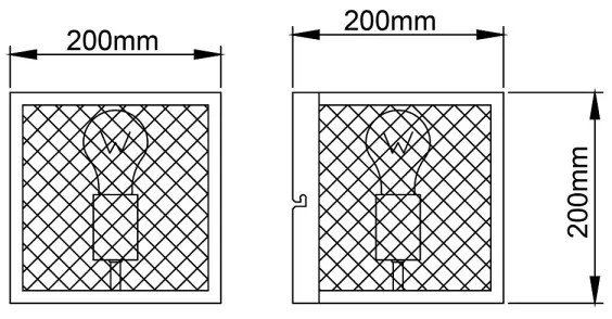Brilliant - Nástěnné svítidlo MAZE 1xE27/40W/230V černá