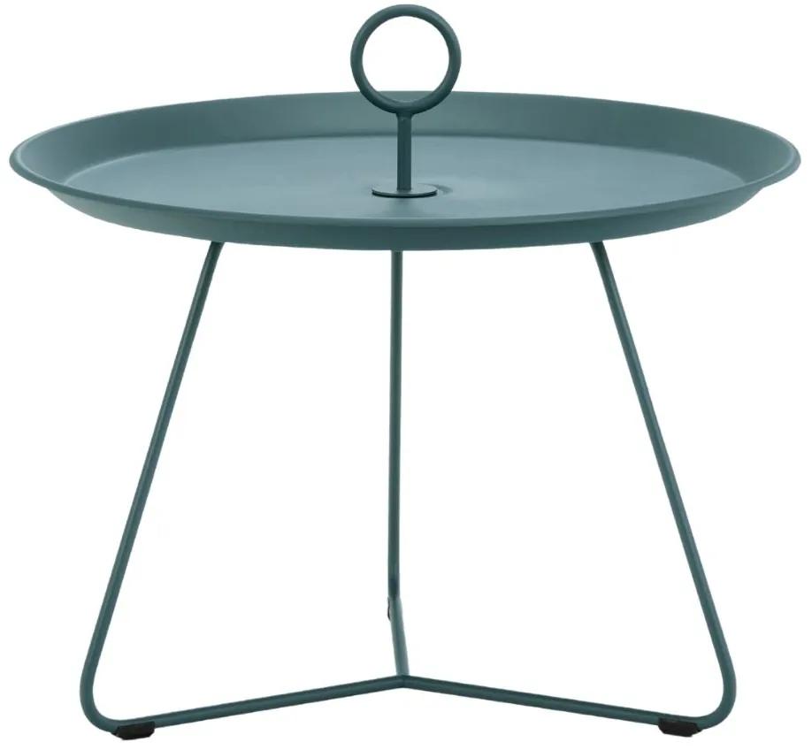 OnaDnes -20% Tmavě zelený kovový konferenční stolek HOUE Eyelet 57,5 cm