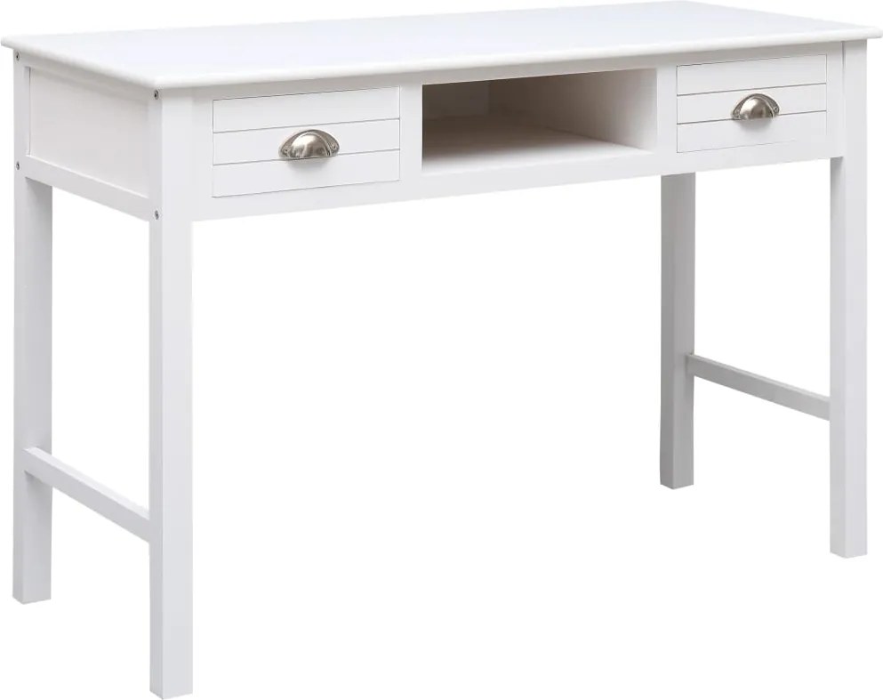 Psací stůl bílý 110 x 45 x 76 cm dřevo 284155