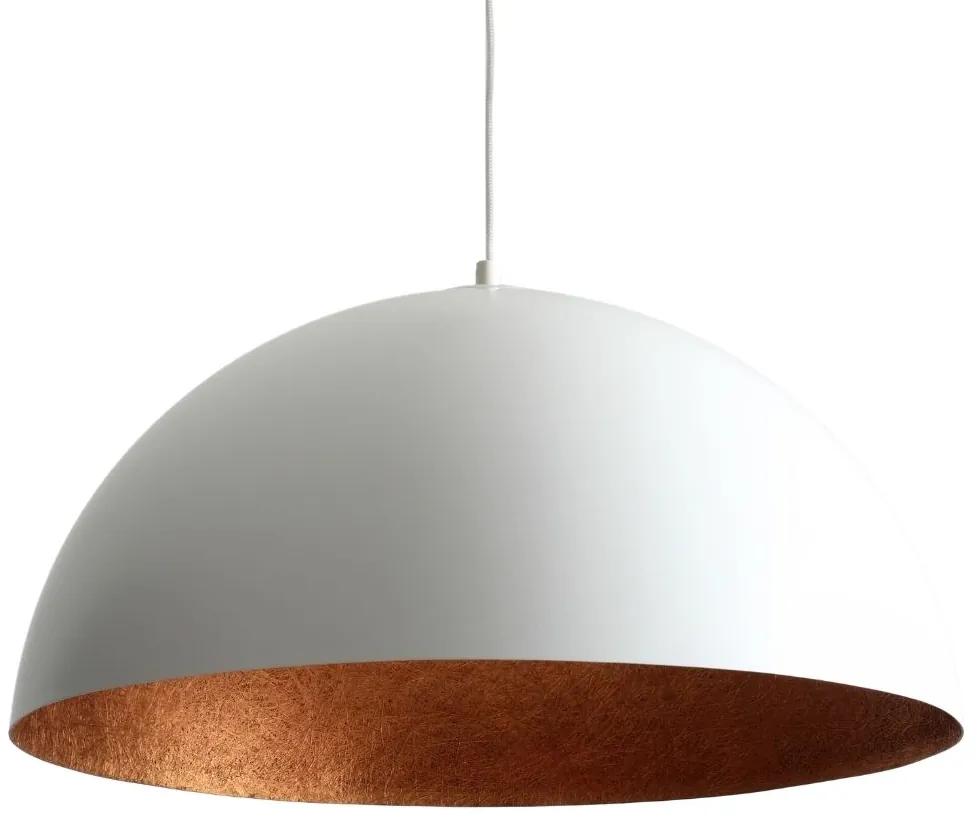OnaDnes -20% Nordic Design Bílo měděné závěsné světlo Darly 50 cm