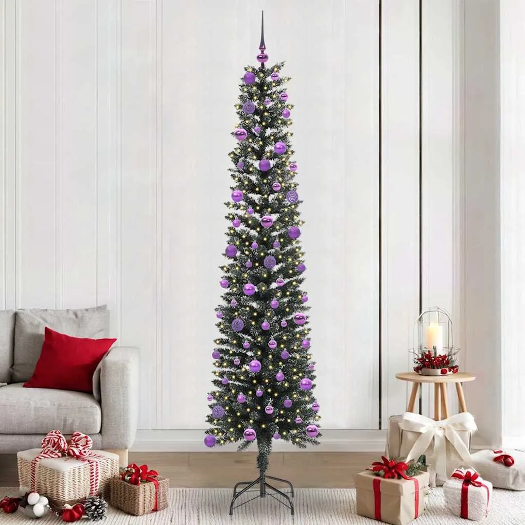 Umělý vánoční stromeček Zelená 240 cm PVC, plast a ocel 3395970