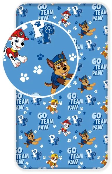 Jerry Fabrics Prostěradlo Paw Patrol 161 90x200x25 cm