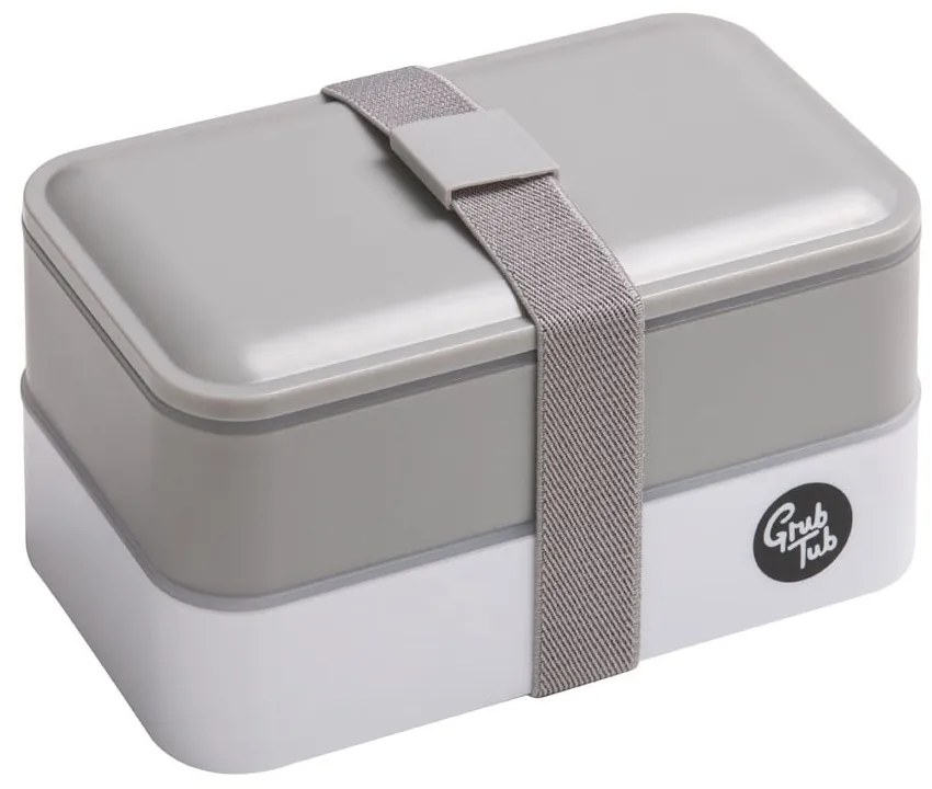 Šedý svačinový box Premier Housewares Grub Tub