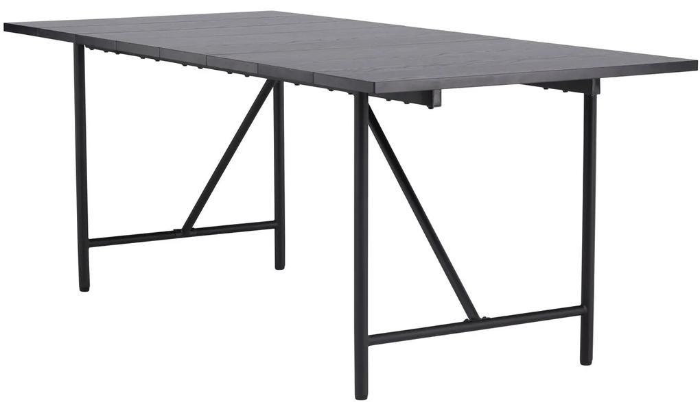 Jídelní stůl Astrid, černý, 75x200x90
