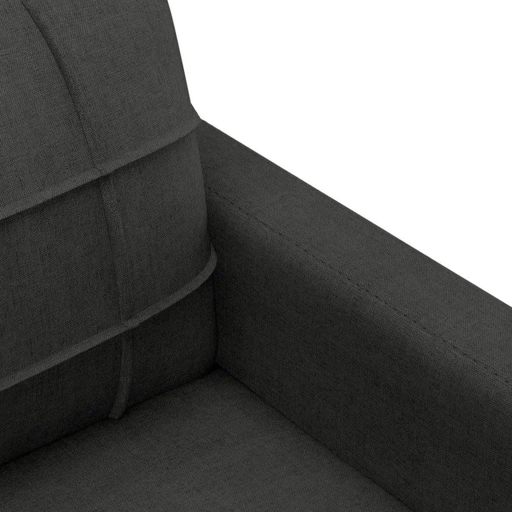 3dílná sedací souprava s poduškami černá textil 3201246