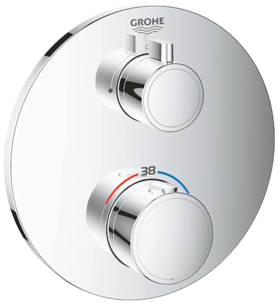 Termostat Grohe Grohtherm bez podomítkového tělesa chrom 24075000