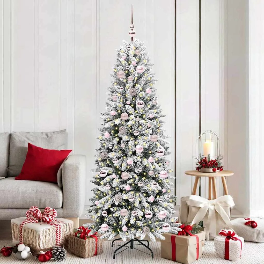 Umělý vánoční stromeček Bílá 180 cm PVC, plast, ocel a PE 3396047