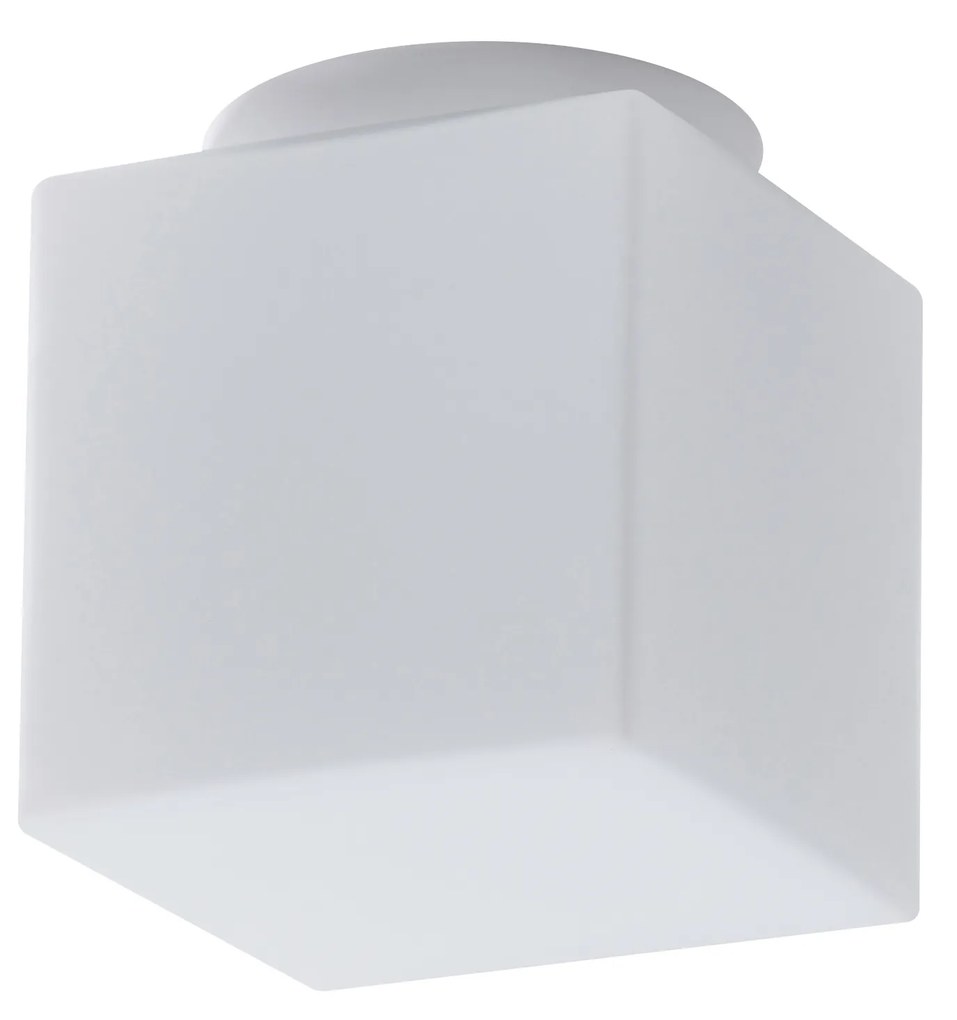Osmont Apus 1, čtverhranné svítidlo z triplexového skla LED 2W 3000K, IP44, 10,4 x 10,4cm