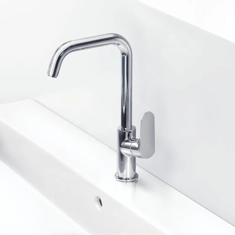 Hansgrohe Focus E2, umyvadlová baterie s otočným výtokem, chromová, 31519000
