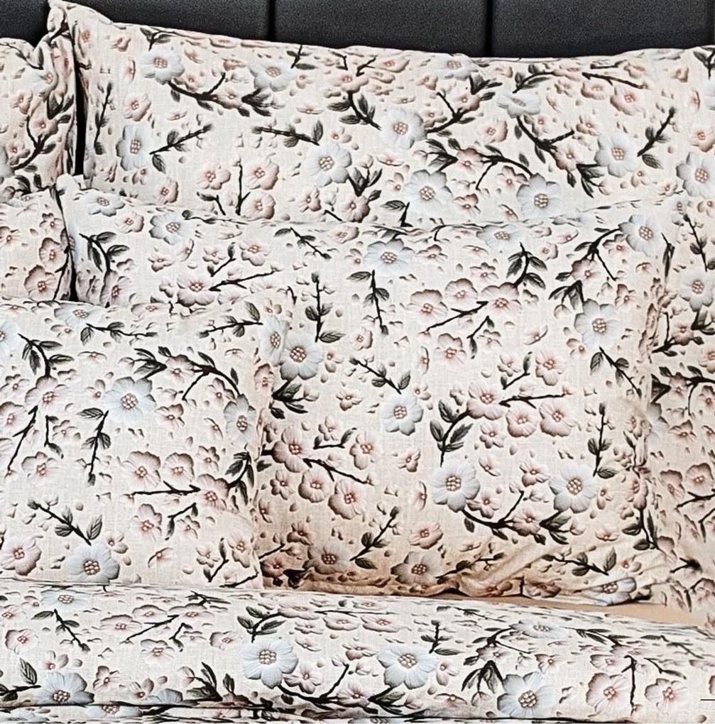 5D povlečení Třešňový květ - 1x 240/220, 2x 70/90cm