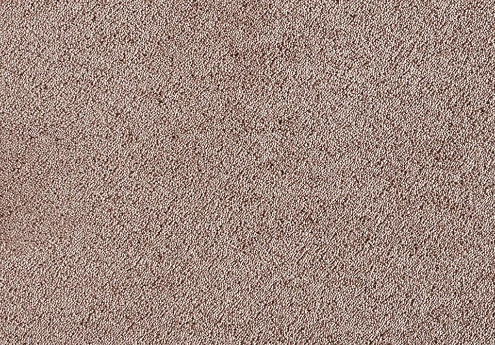 Lano Satine 152 sahara - luxusní zátěžový koberec hnědý Šíře role: 4 m