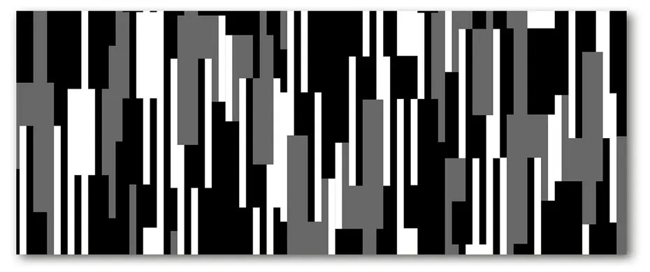 Wallmuralia Foto obraz akrylové sklo Černobílé linie 125x50 cm
