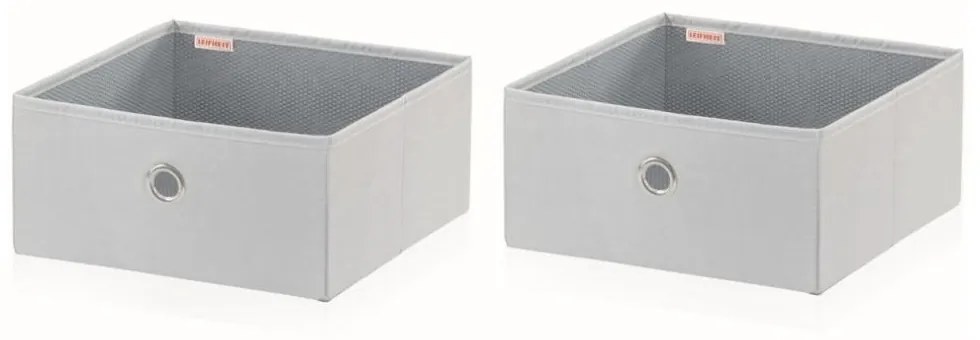 Leifheit malý box světle šedý 80008 set 2 ks v balení