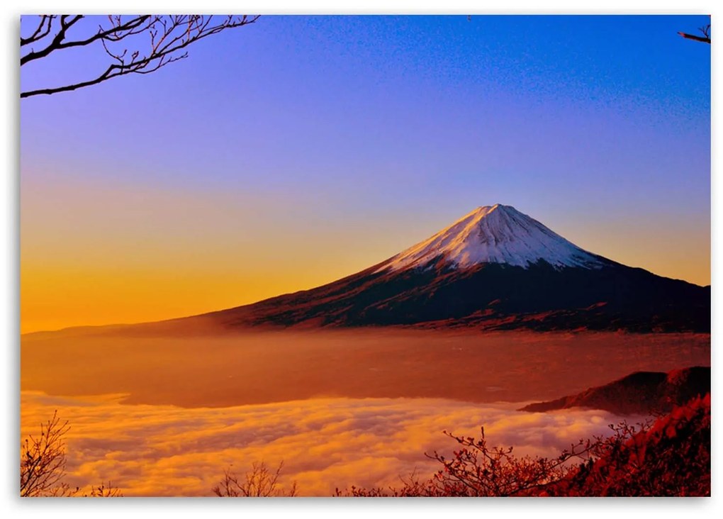 Gario Obraz na plátně Hora Fudži se koupala ve slunečním světle Rozměry: 60 x 40 cm