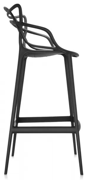Barová židle Masters Stool výška 109 černá, Kartell - Masters Stool 5868 (výška 109 cm)