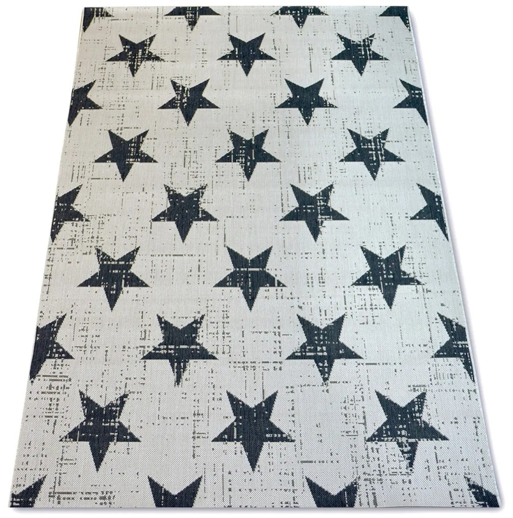 Kusový koberec Flat Star světlý 160x230