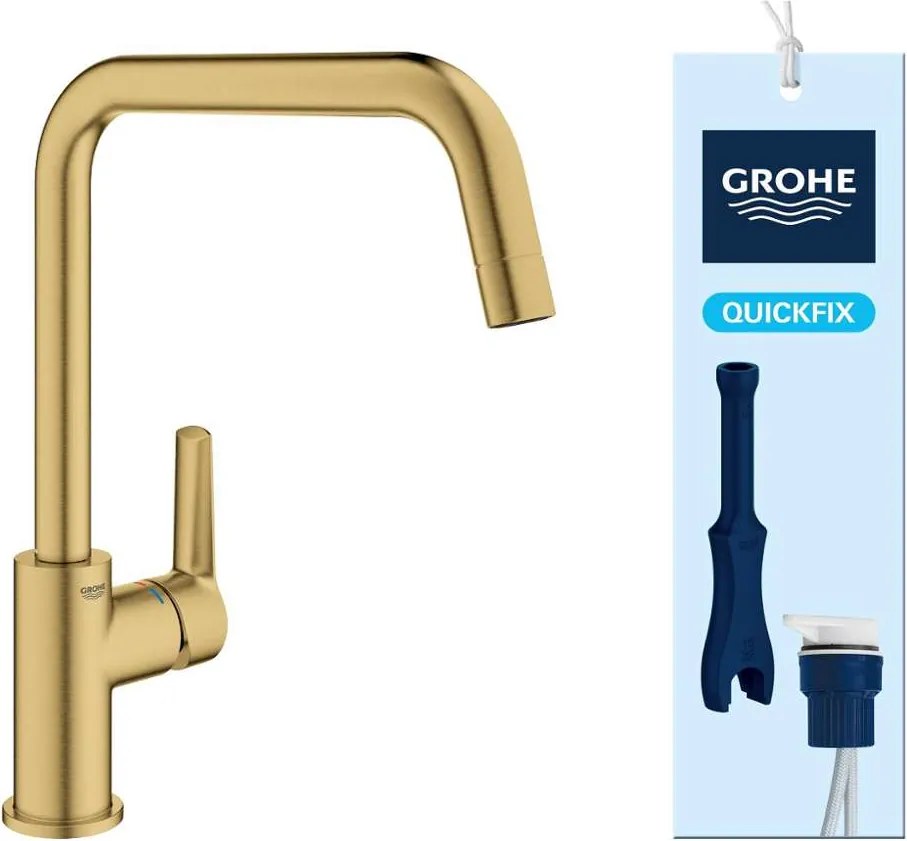 Grohe Start - Dřezová baterie, kartáčovaný Cool Sunrise 30470GN0