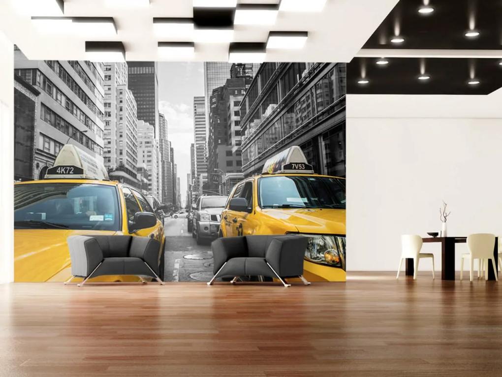 Tapeta města - New York taxi (450x315 cm) - Murando DeLuxe