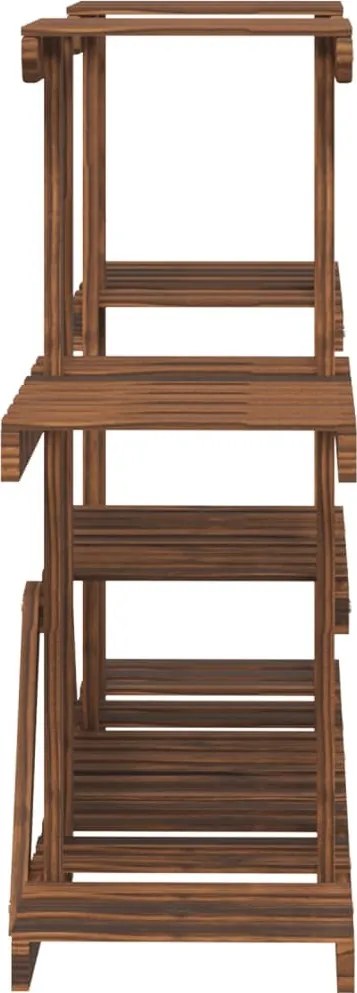 vidaXL Stojan na květiny 110 x 25 x 73 cm masivní jedlové dřevo [362854] Barva: světle hnědá