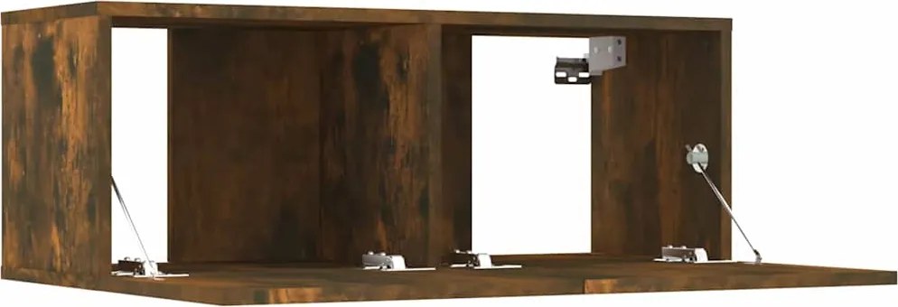 8dílný set TV skříněk kouřový dub kompozitní dřevo 3114235