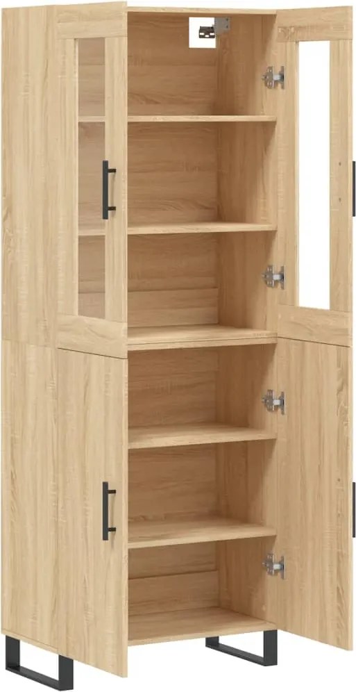 Skříň highboard dub sonoma 69,5 x 34 x 180 cm kompozitní dřevo 3198236