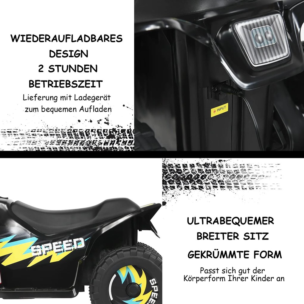 Costway Elektrické autíčko pro děti Elektrická dětská čtyřkolka dětská motorka