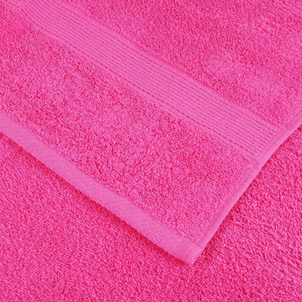 Premium ručníky SOLUND 10 ks růžové 70 x 140 cm 600 g/m² 137526
