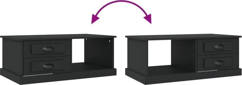 vidaXL Konferenční stolek 90 x 50 x 35 cm kompozitní dřevo [816241] Barva: Černá