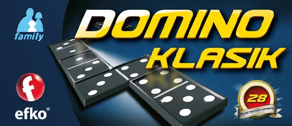 EFKO Hra Domino klasik 28 kamenů plast *SPOLEČENSKÉ HRY* ef54921