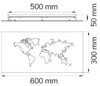 Wofi 4556.01.50.9600 - LED Nástěnné dekorační svítidlo LINDA LED/26W/230V 3000K