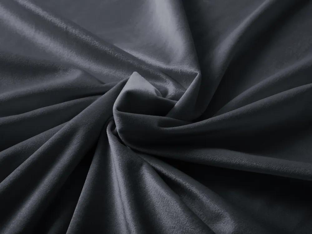Biante Sametový obdélníkový ubrus Velvet Premium SVP-004 Antracitově šedý 120x180 cm