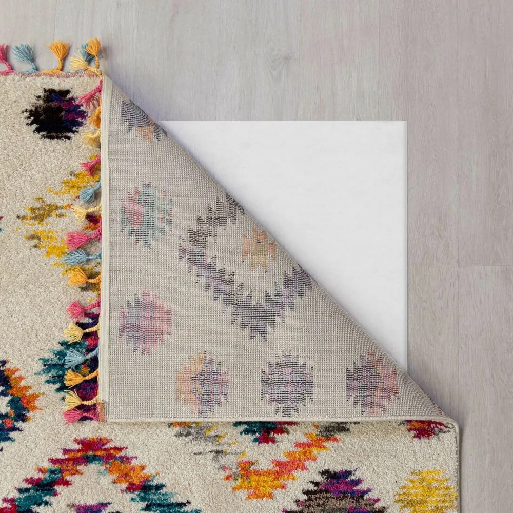 Flair Rugs, Kusový koberec Menara Bohemia Cream, 200x290, vícebarevná, ložnice