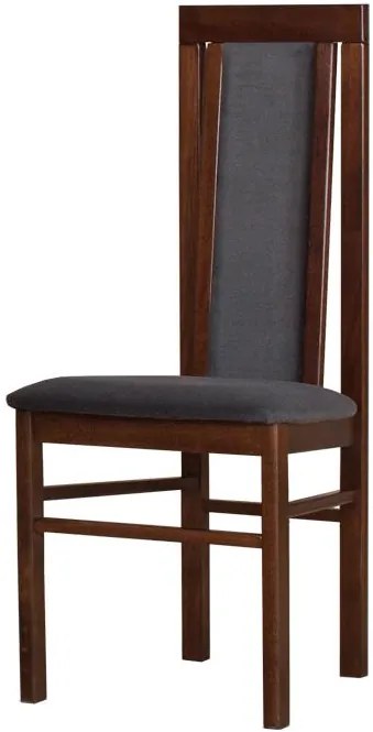 Židle KB (ořech / grafitový velur)
