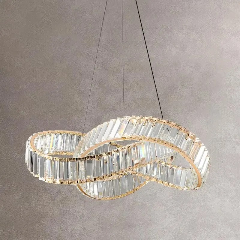 Toolight Toolight, LED závěsné svítidlo 58cm, 49W, APP1538-CP, zlatá lesklá, OSW-05474