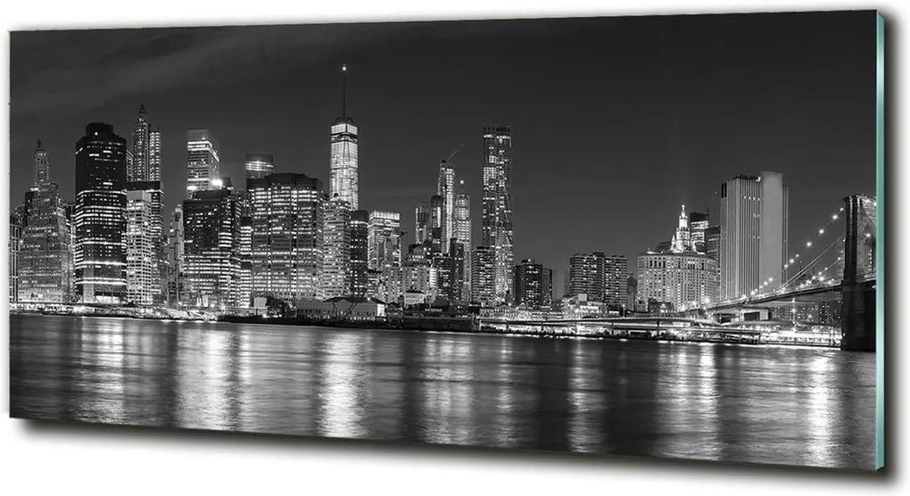 Foto obraz sklo tvrzené Manhattan noc