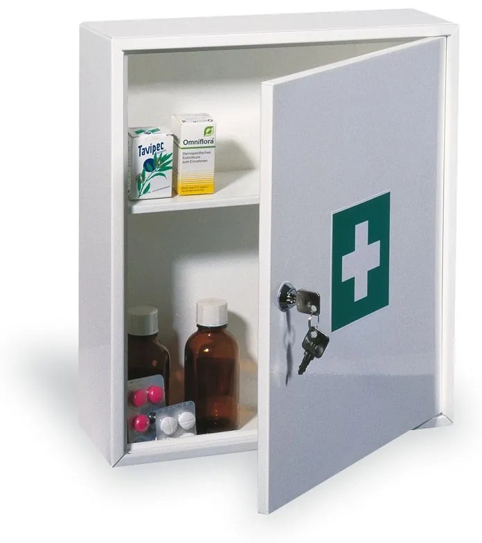 COMSAFE Kovová nástěnná lékárnička na pracoviště MK-1, 36x31,5x11 cm, bez náplně