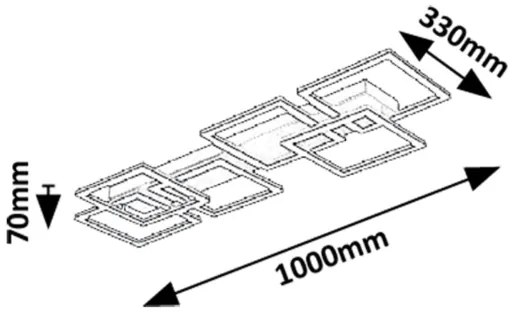 Rabalux 71390 - LED Stm. stropní svítidlo FATMA LED/40W/230V 3000-6500K + DO