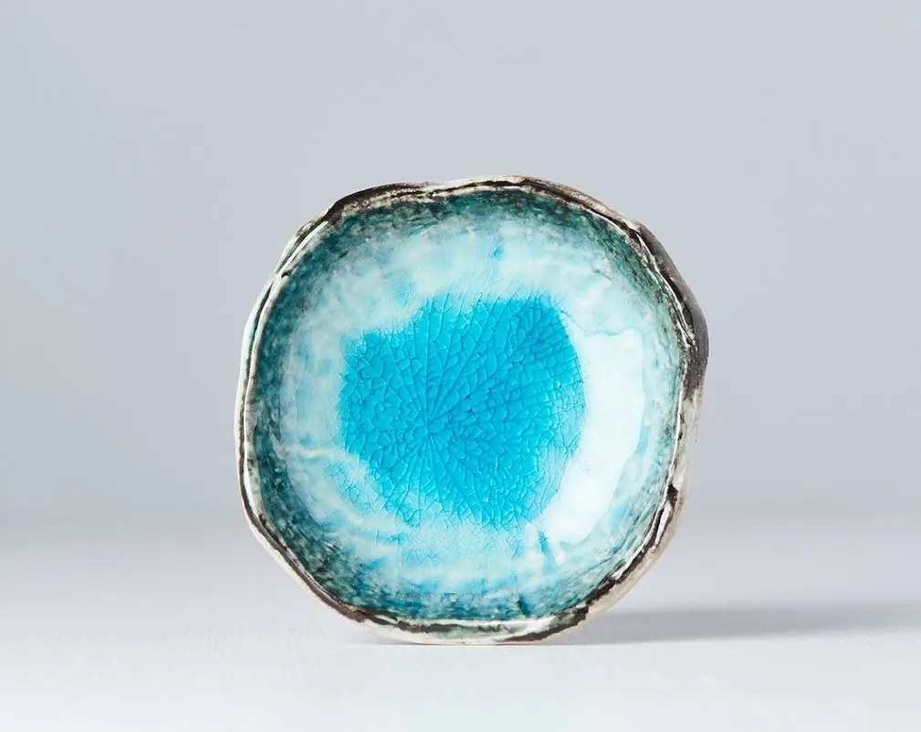 Blue malá miska Made in Japan, průměr 9 cm, výška 2,5 cm, keramika, handmade