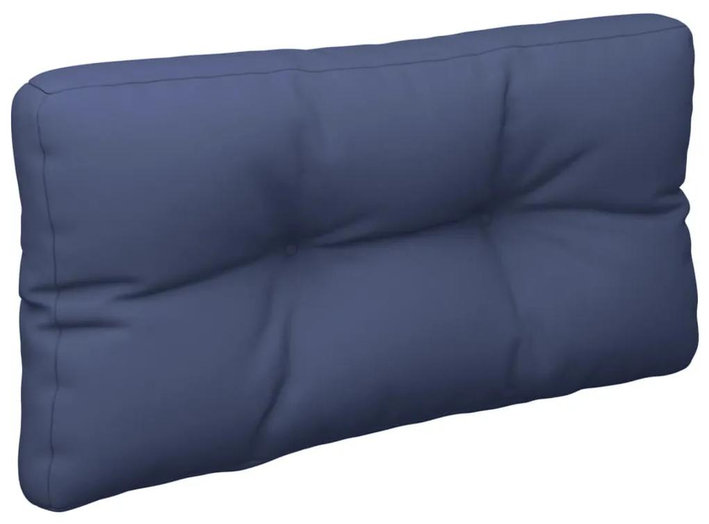 vidaXL Poduška na palety námořnicky modrá 80 x 40 x 12 cm textil