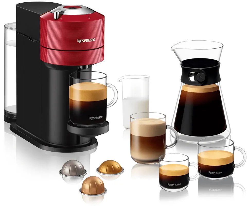 Kapslový kávovar Krups Nespresso Vertuo Next Red XN910510