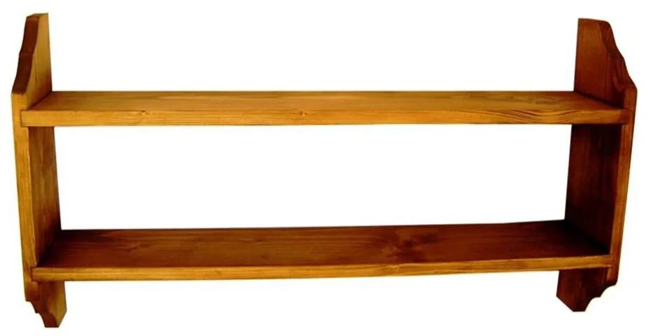 Polička - závěsná 00901 surové dřevo bez nátěru (0000) - unis-n