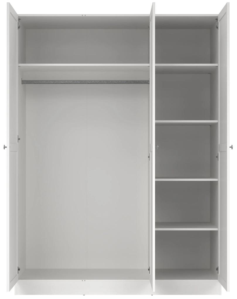 Šatní skříň s klasickými dveřmi Billund 68052 bílá